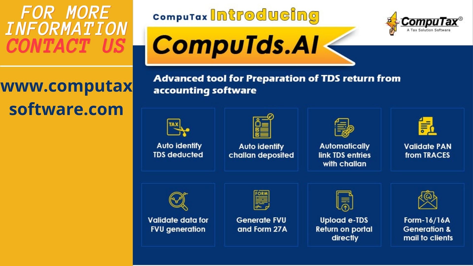 CompuTDS Free TDS | TSC Filing Software In 2022 | TDS Filing, TCS ...